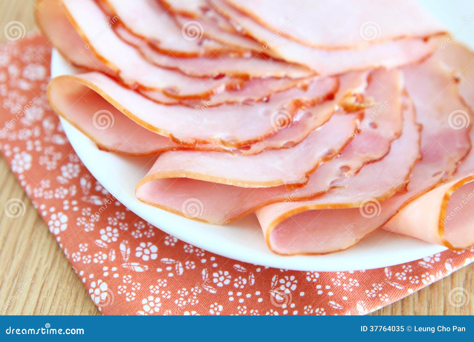 Ham stock image. Image of pork, appetizer, slices, delicious - 37764035