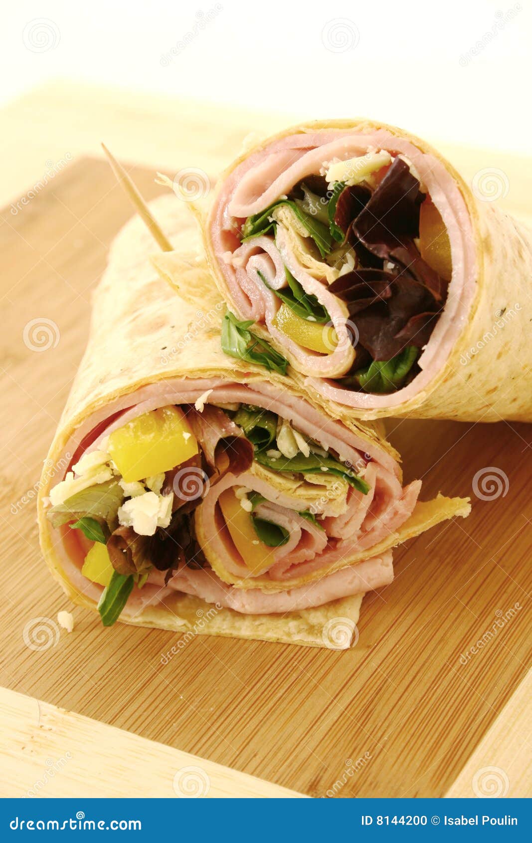 Ham wrap stock photo. Image of white, vegetables, grated - 8144200