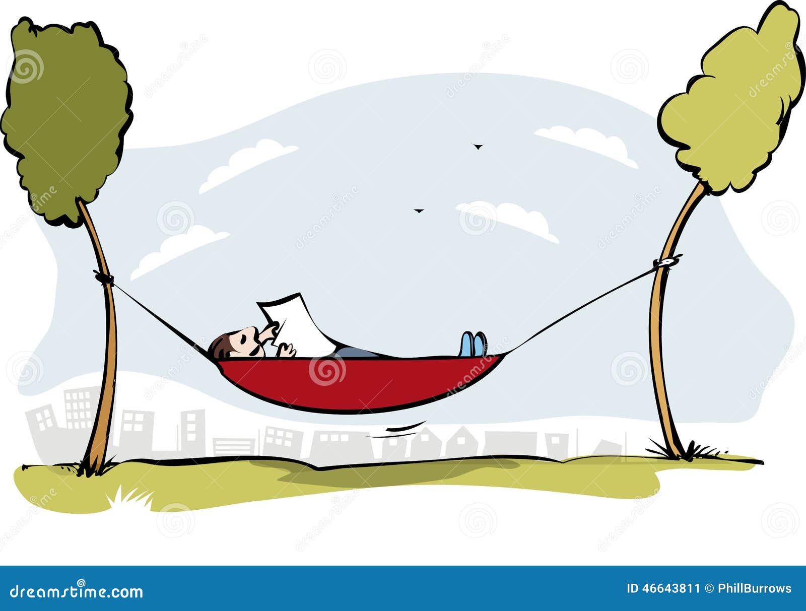 Hamac illustration de vecteur. Illustration of apprendre - 46643811