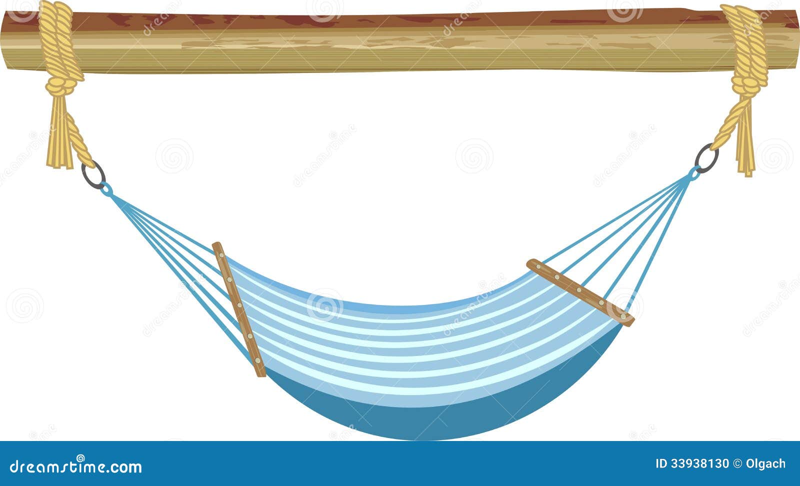 Hamaca ilustración del vector. Ilustración de textura - 33938130