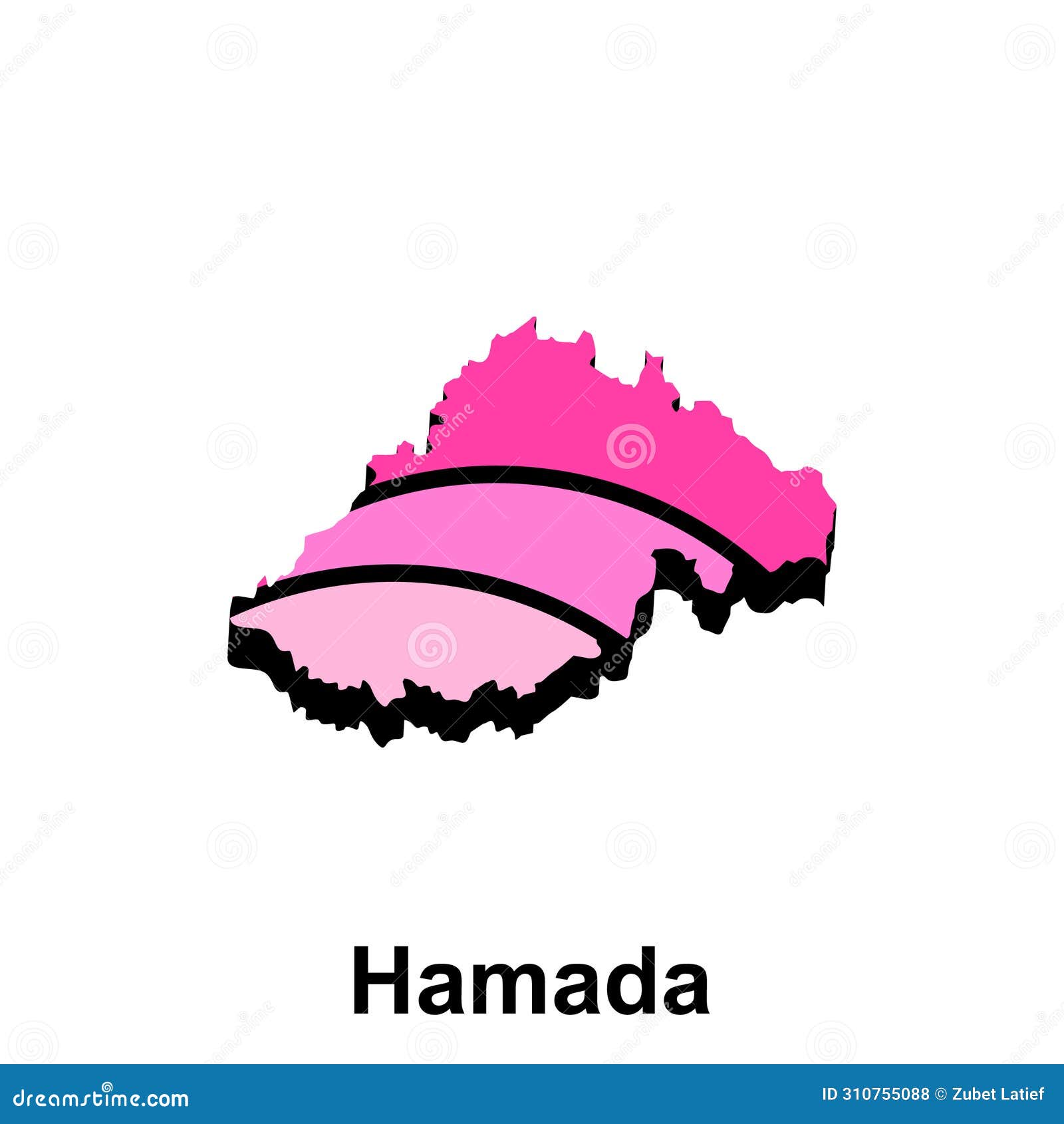 Map Of Ito City, Map Prefecture Of Japan With Brown Color Template ...