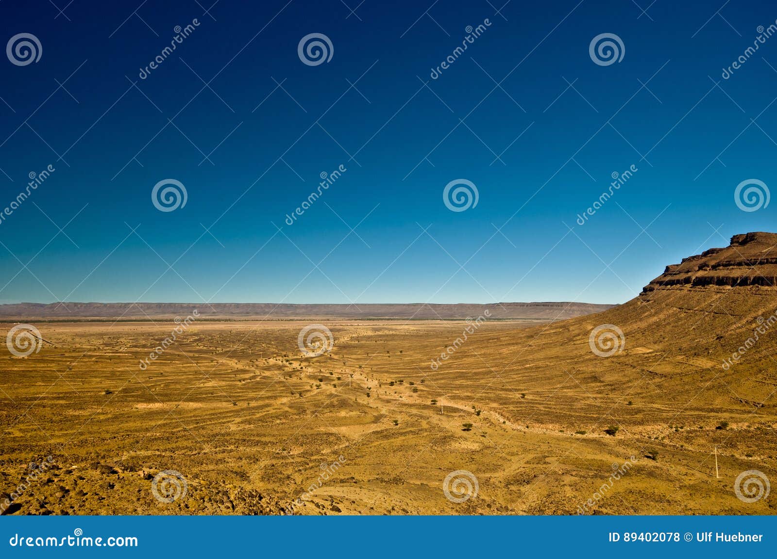 Hamada desert in Morocco stock photo. Image of natural - 89402078