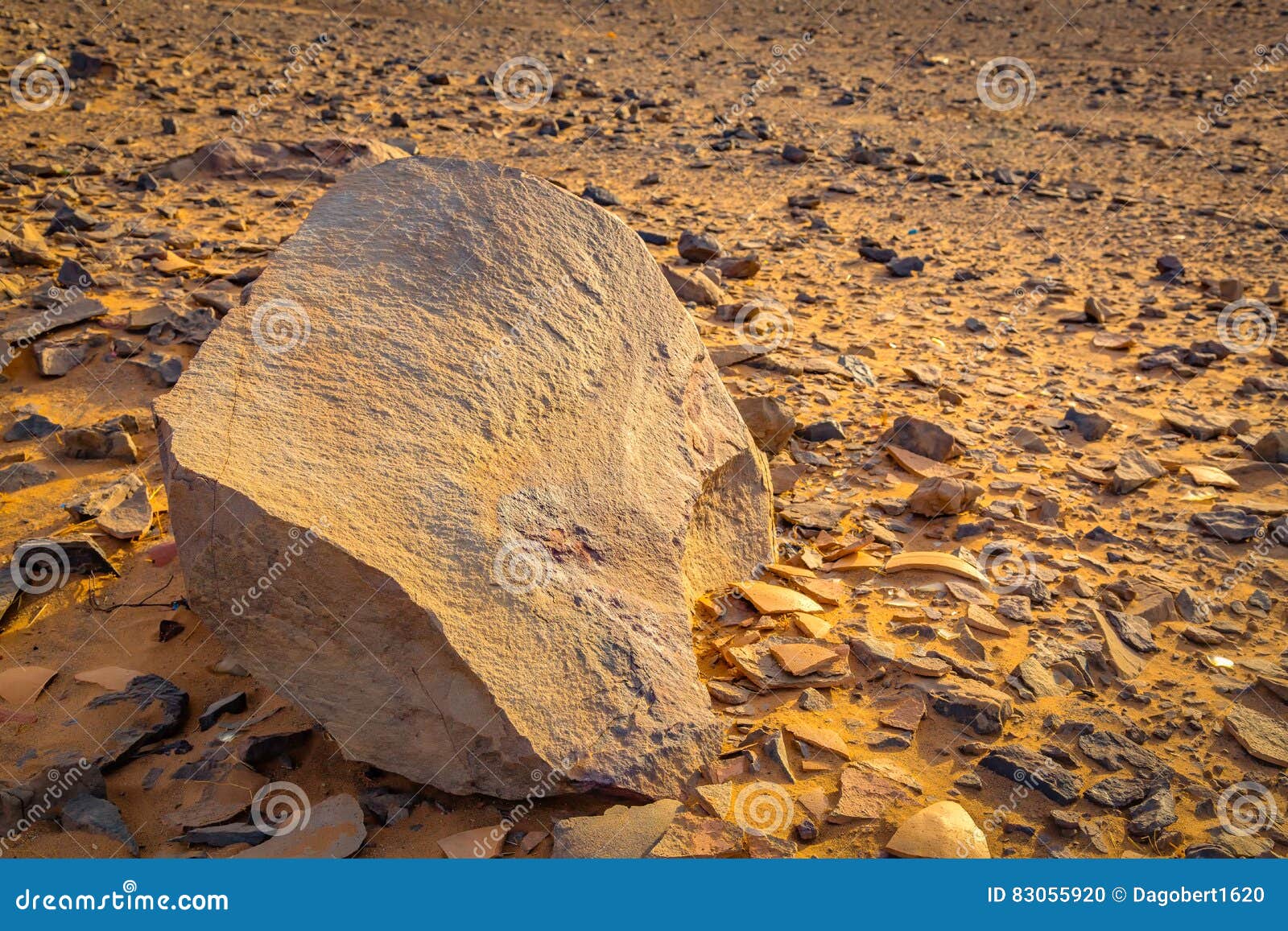 Hamada Desert Sahara in Morocco Stock Photo - Image of west, hamada ...
