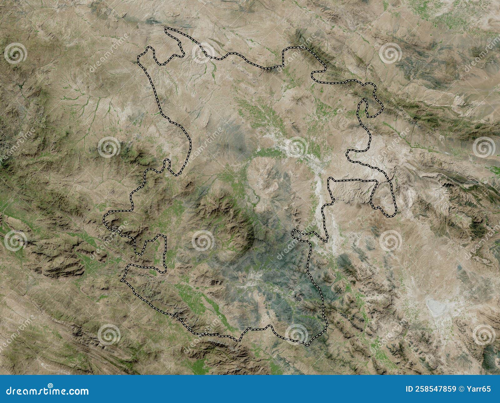Hamadan, Iran. High-res Satellite. No Legend Stock Image - Image of ...