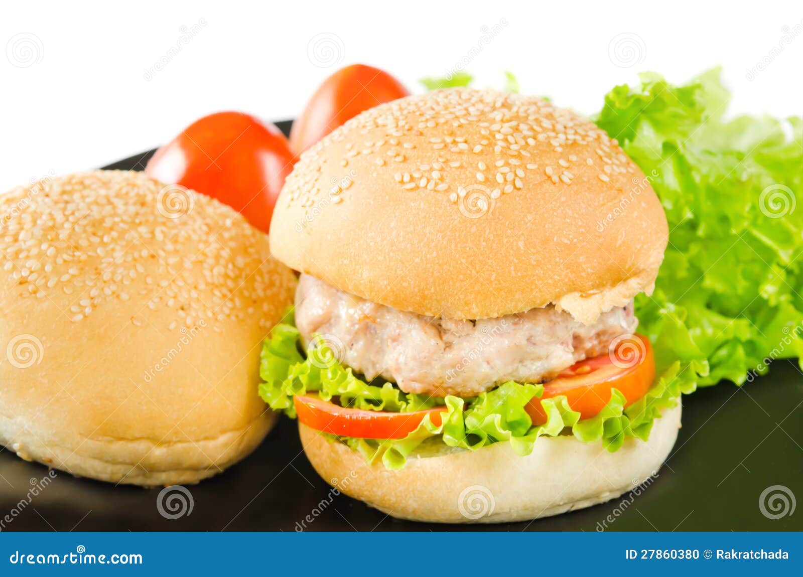 Hamberger stock photo. Image of meal, fresh, plate, onion - 27860380