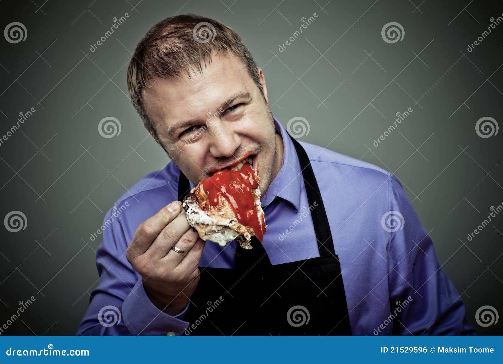 Hambriento enojado foto de archivo. Imagen de gordo, individuo - 21529596