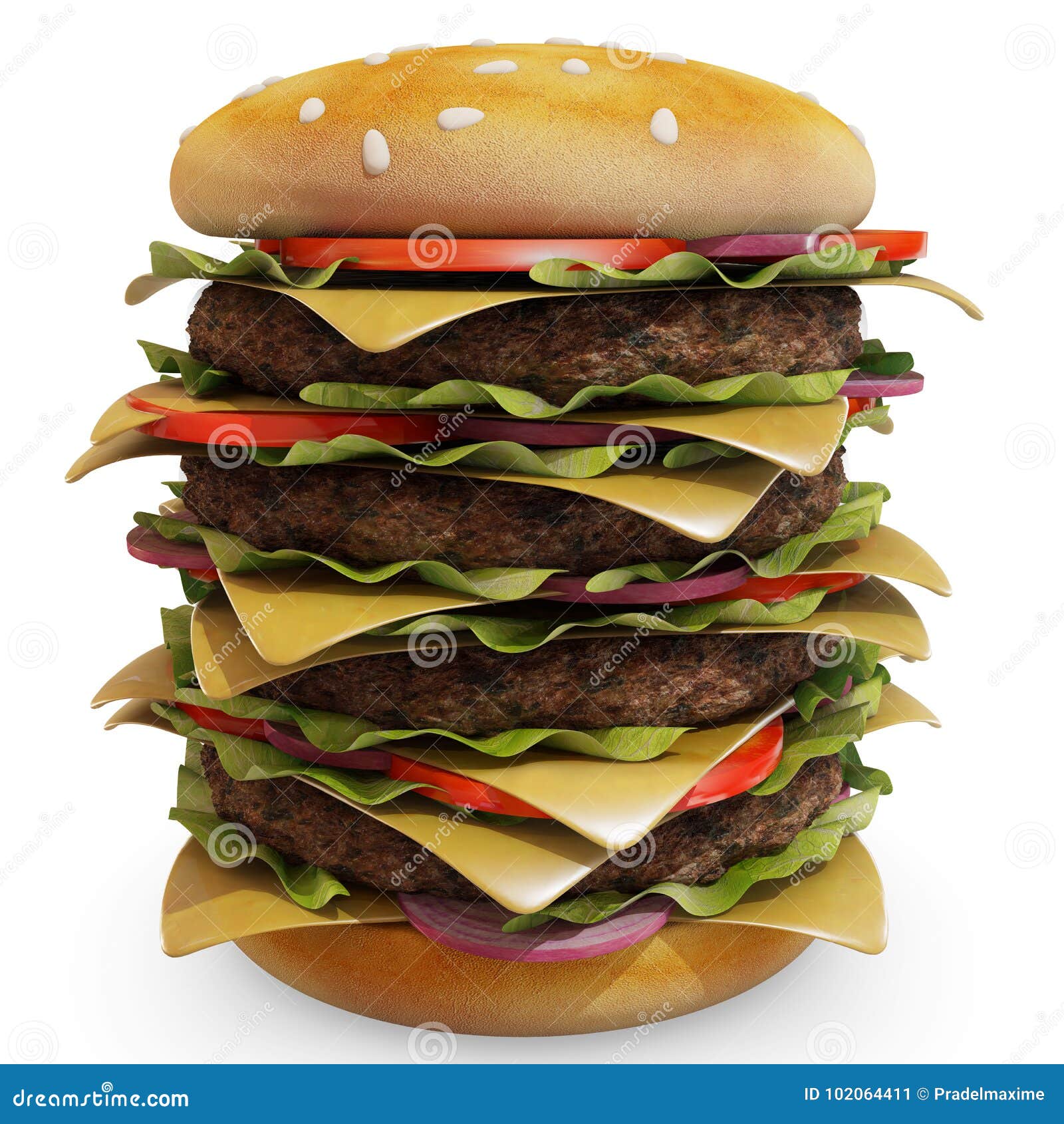 Hambuger close up isolated stock illustration. Illustration of hambuger ...
