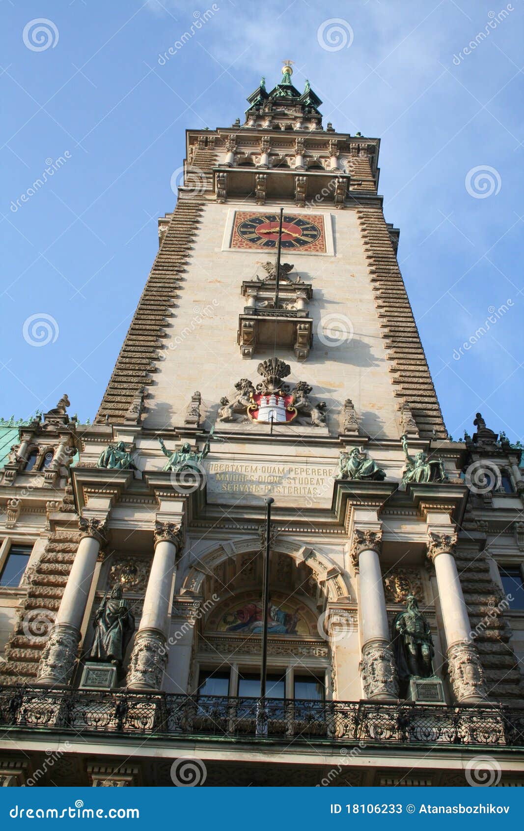 Hamburg City, Town Hall stock image. Image of landmark - 18106233