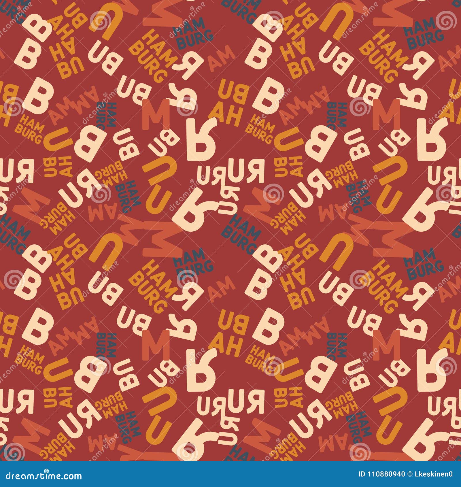 Hamburg creative pattern stock vector. Illustration of city - 110880940