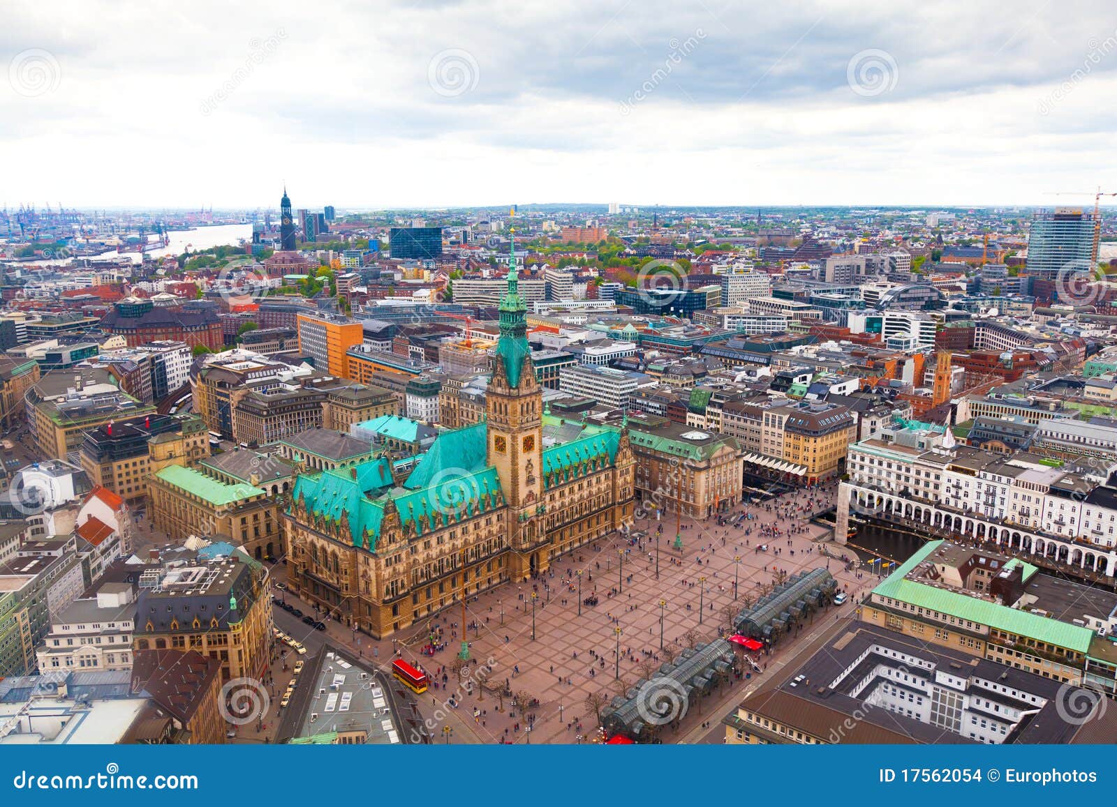 Hamburg, Germany stock photo. Image of harbour, history - 17562054