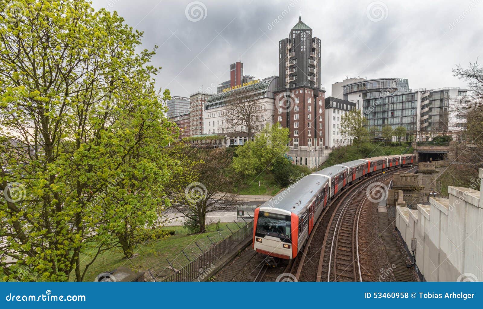 Hamburg Germany City View in Spring Editorial Stock Photo - Image of ...