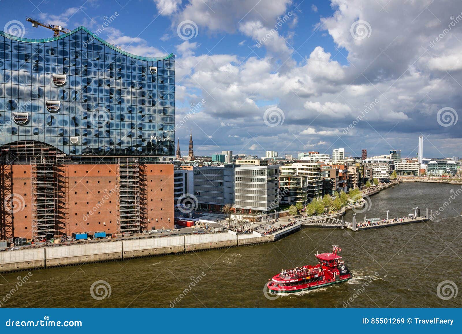Hamburg Modern New Building in Harbor, Germany Editorial Stock Image ...