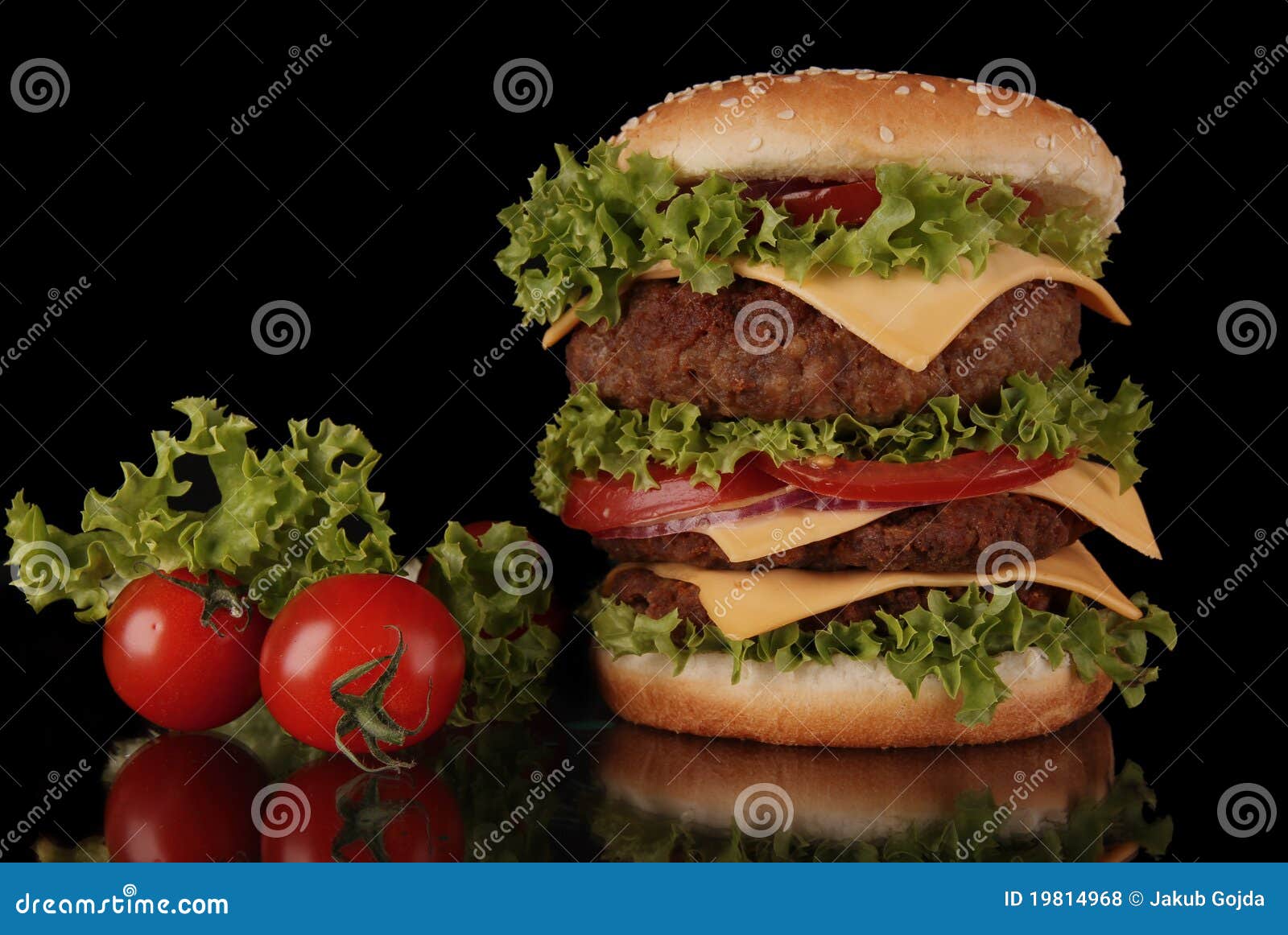 Hamburger stock photo. Image of brown, dinner, diet, eating - 19814968