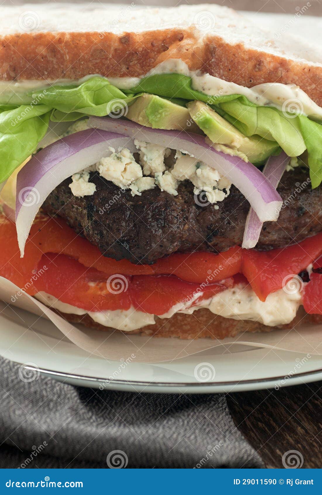 Hamburger stock photo. Image of sandwich, food, american - 29011590