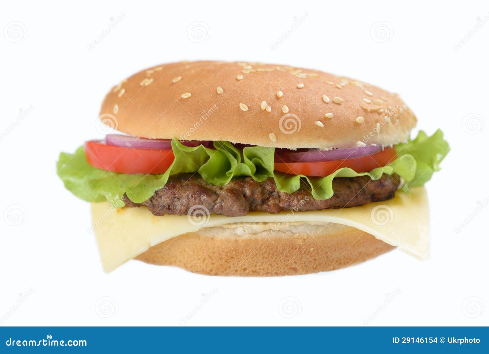 Hamburger photo stock. Image du isolement, sandwich, rapide - 29146154
