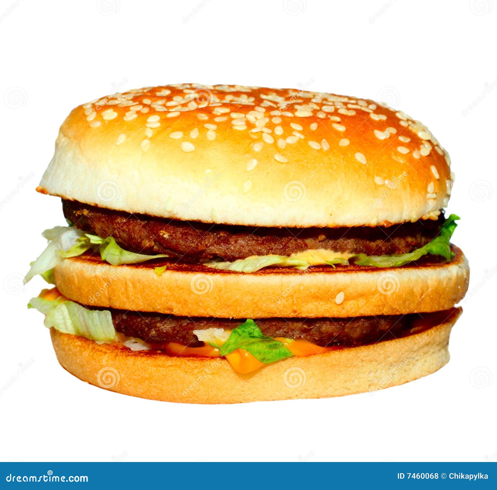 Hamburger stock photo. Image of meat, classic, nutrition - 7460068
