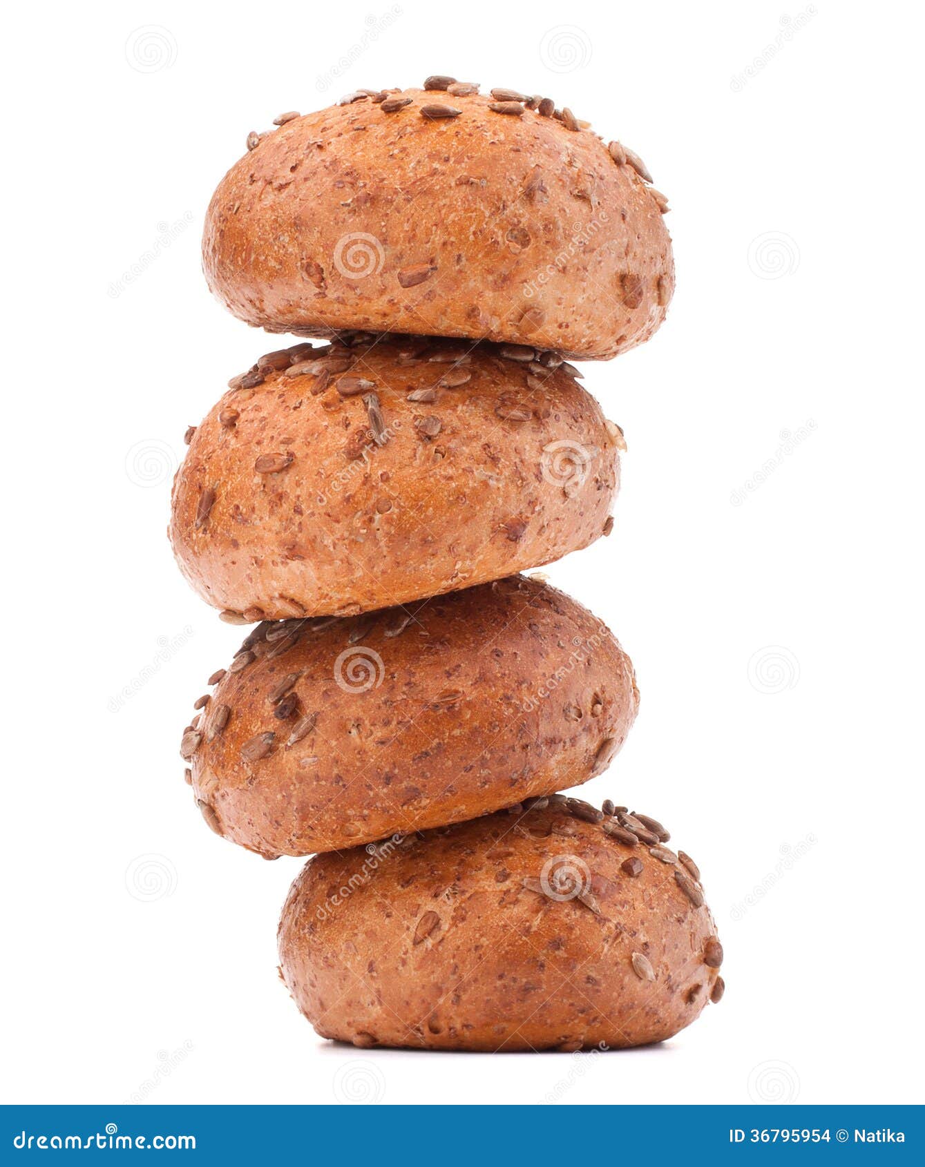 Hamburger Bun or Roll Stack Cutout Stock Photo - Image of meal, food ...
