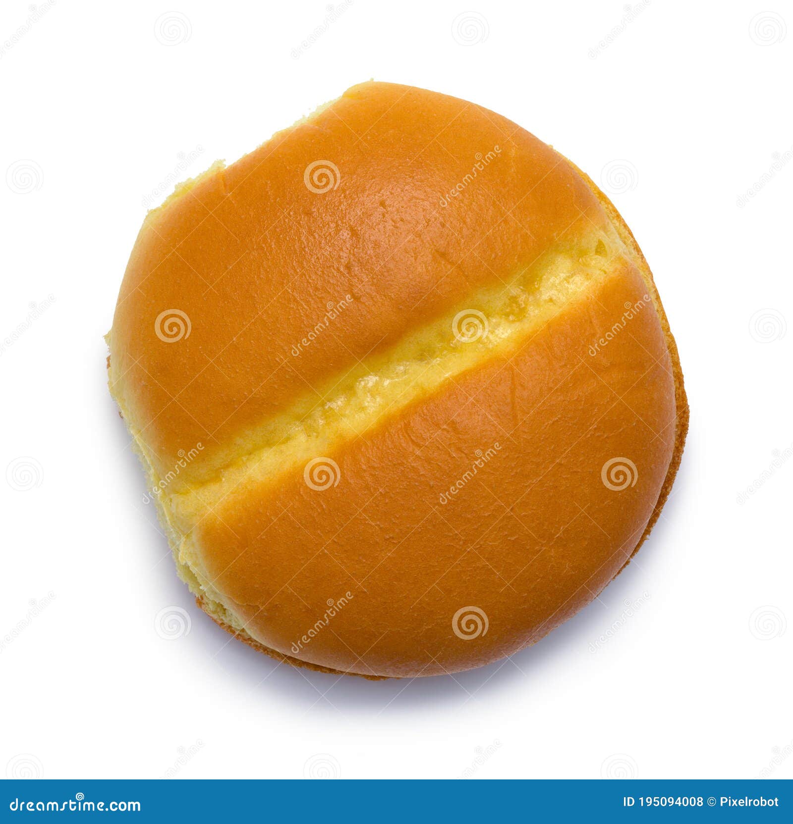 Hamburger Bun Top View stock photo. Image of isolated - 195094008
