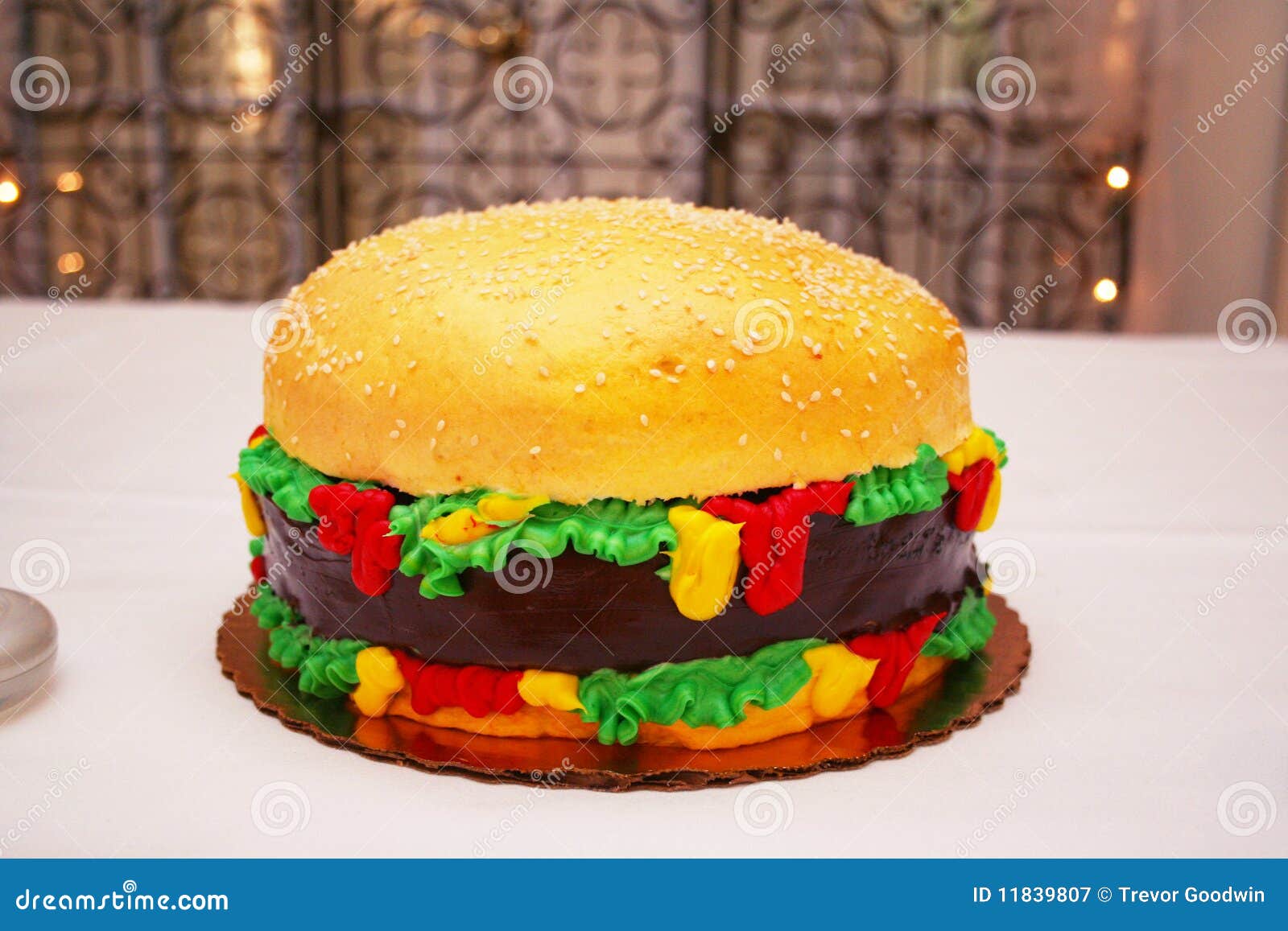 Hamburger Cake stock image. Image of ketchup, seseame - 11839807