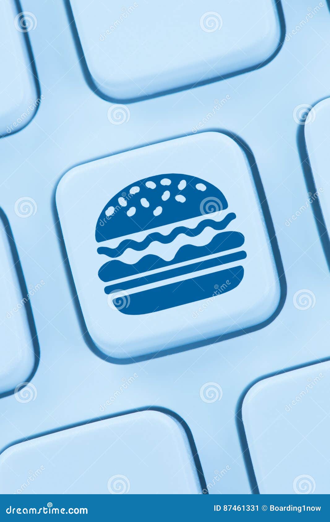 Hamburger Cheeseburger Fast Food Ordering Online Order Delivery Stock ...