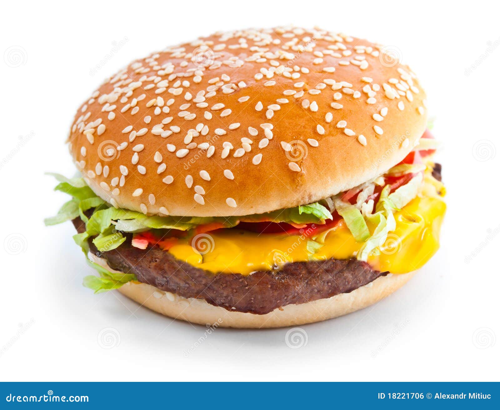 Hamburger closeup photo stock photo. Image of bread, burger - 18221706