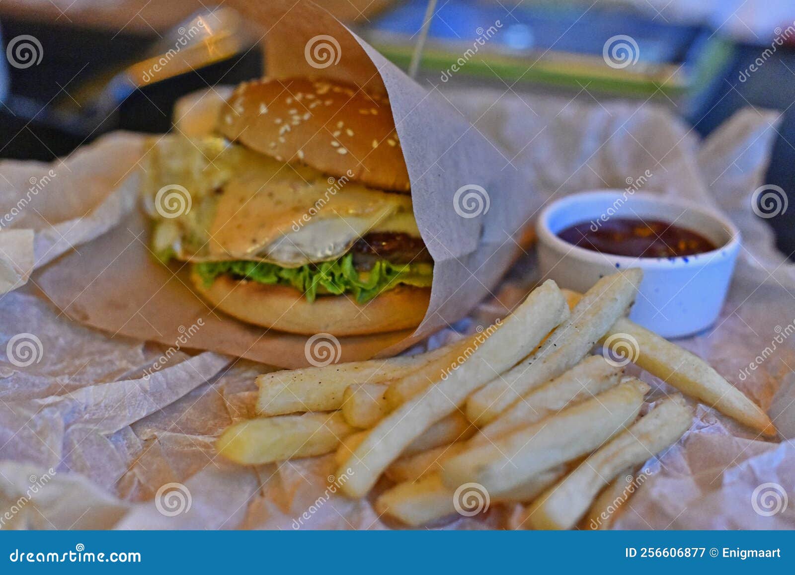 A Hamburger is a Dish Usually Consisting Stock Image - Image of grill ...