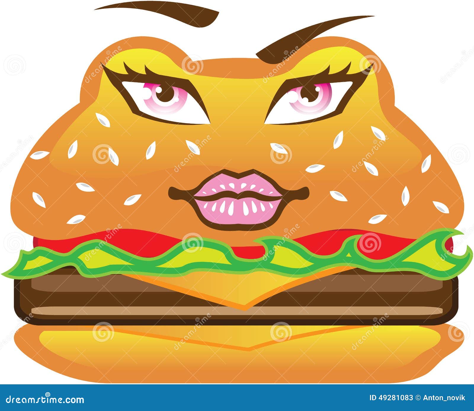 Clip Art Set: Hamburger Family. Royalty-Free Stock Photography ...