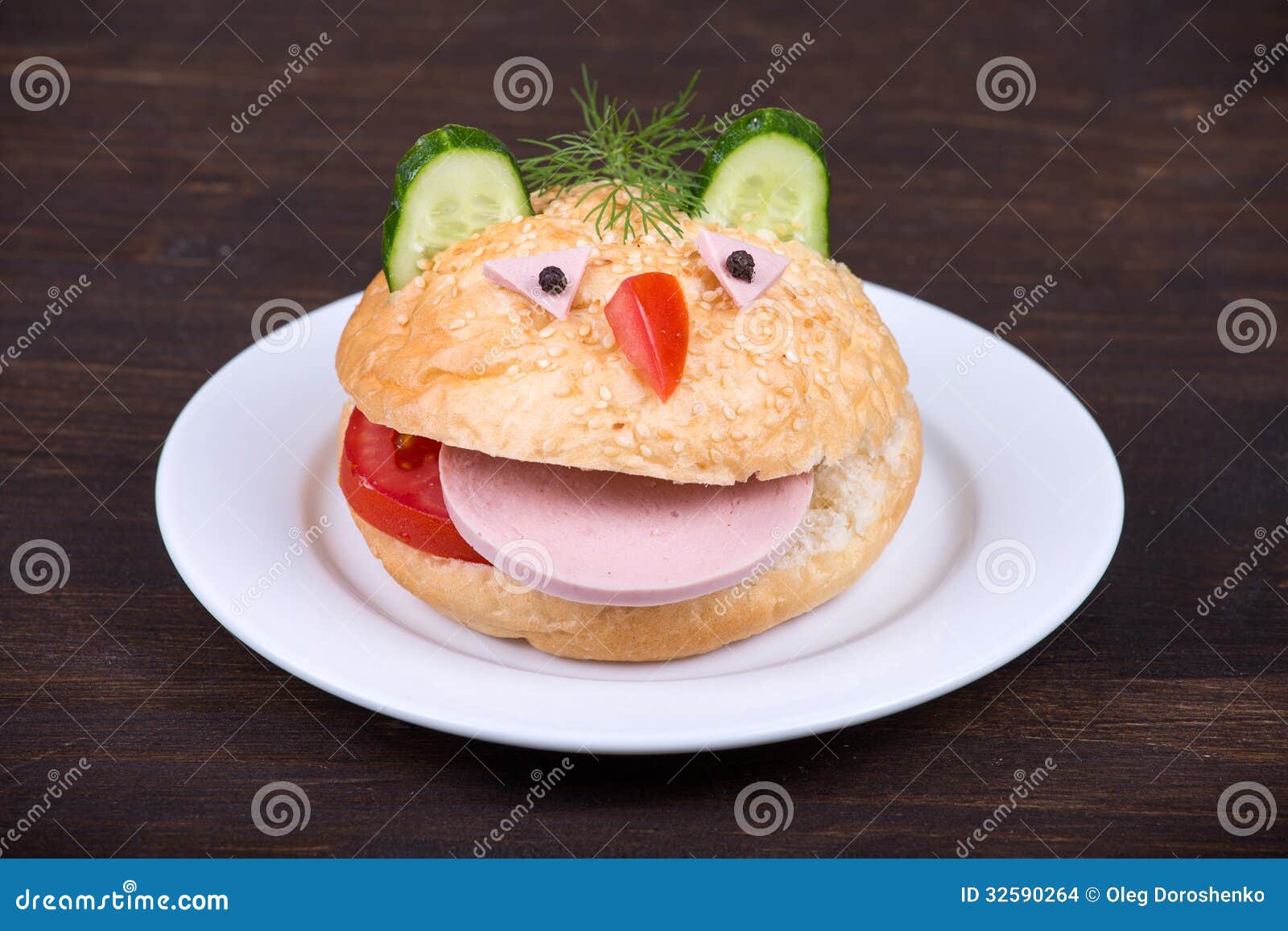 Hamburger stock photo. Image of closeup, freaky, calories - 32590264