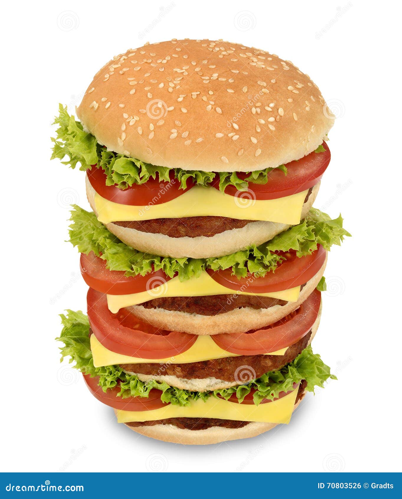 Hamburger stock photo. Image of hamburg, hefty, burgers - 70803526