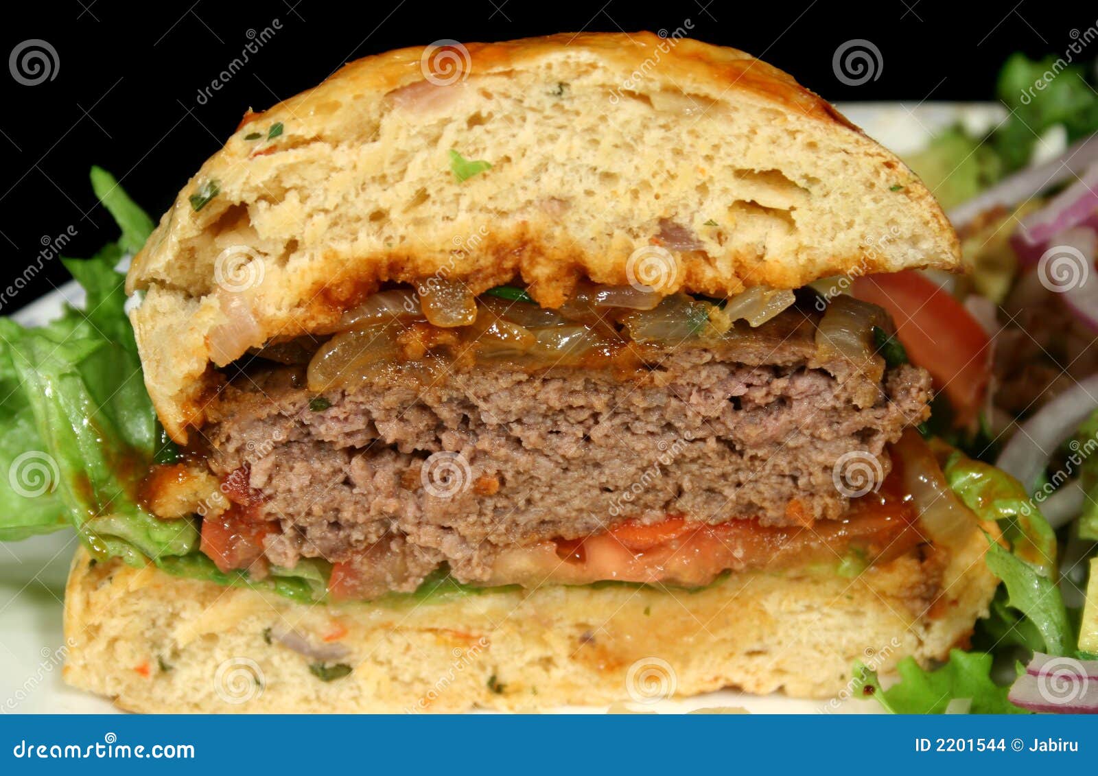 Hamburger Half stock photo. Image of delicious, meal, snack - 2201544