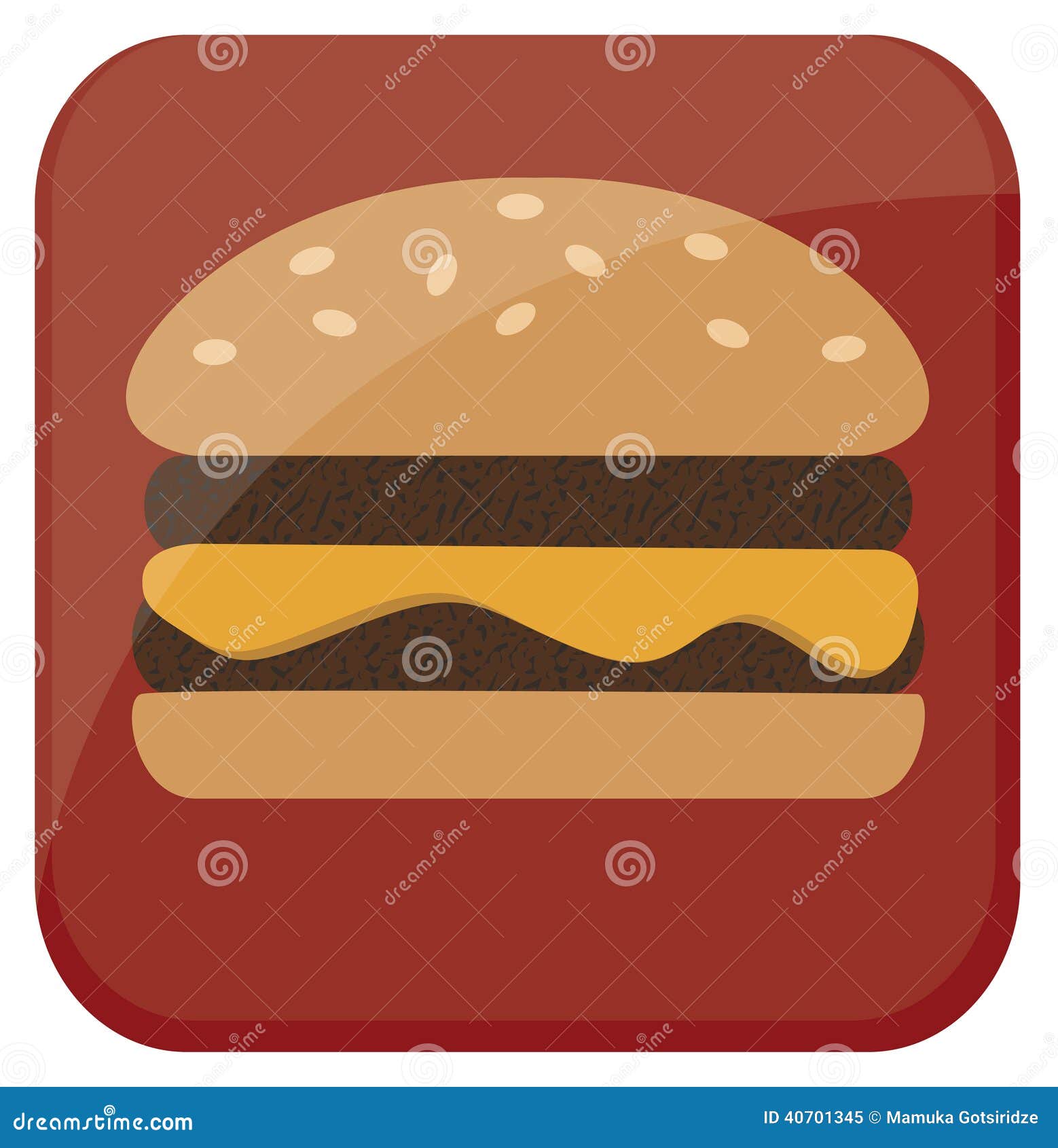 Hamburger icon stock illustration. Illustration of cheese - 40701345