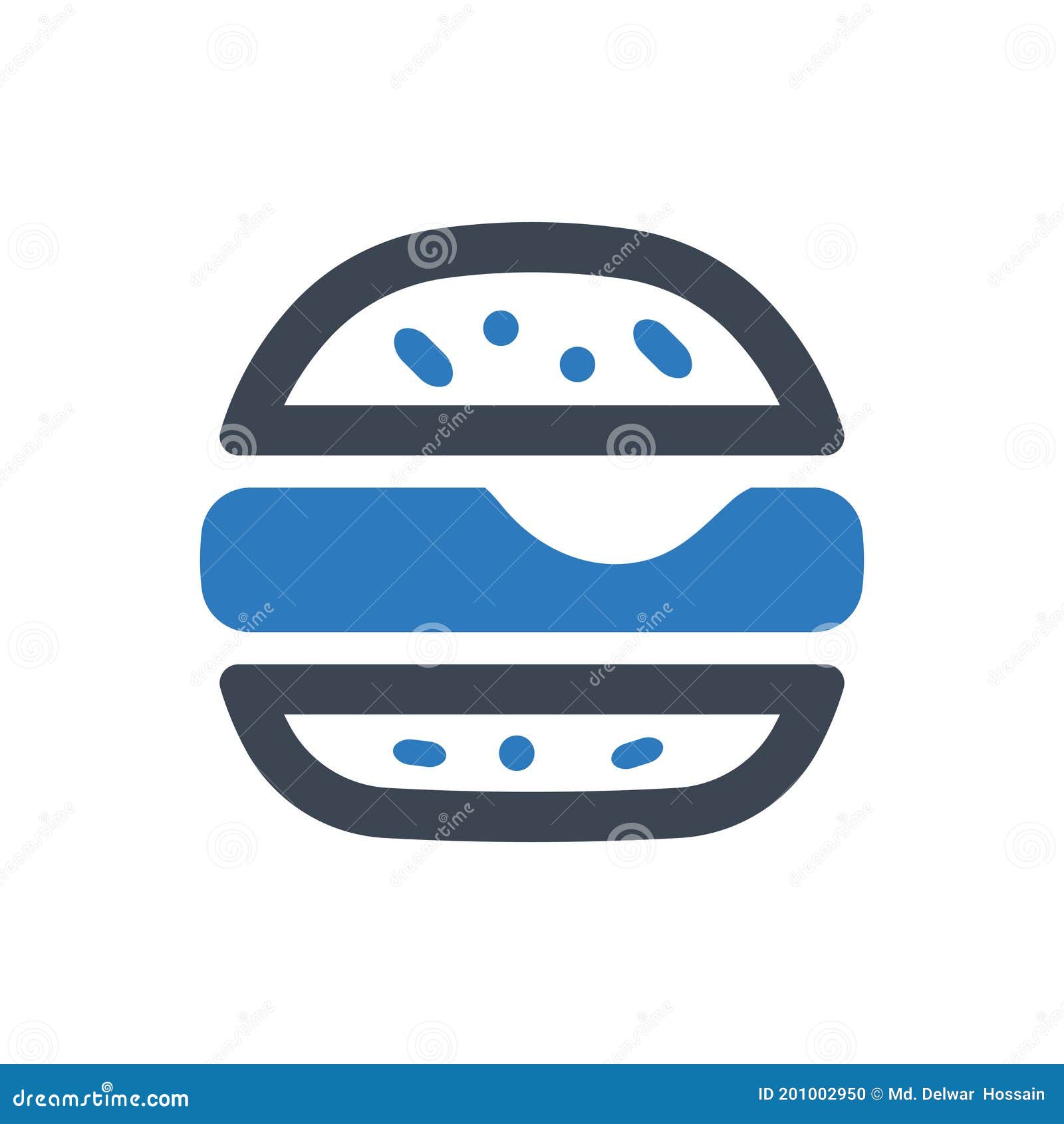 Hamburger Icon. Simple Vector Graphics Stock Vector - Illustration of ...
