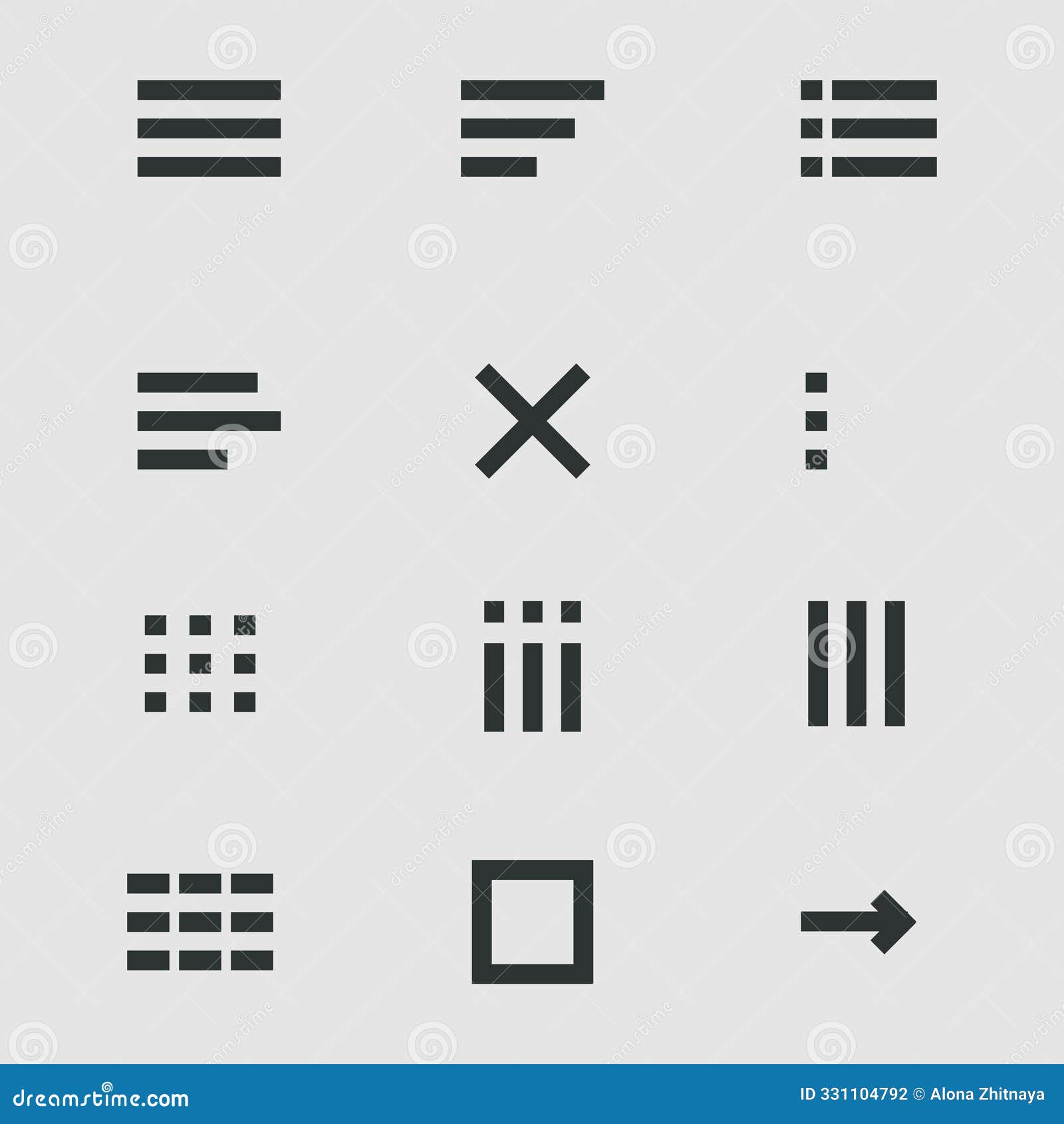 Hamburger Interface Menu Simple Line, Minimal Ui Popup Burger. Template ...