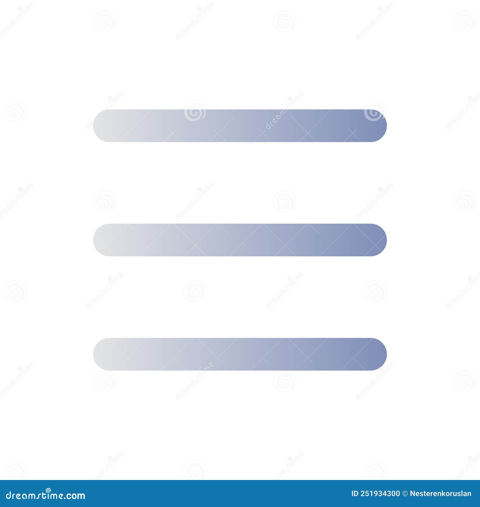 Hamburger Like Menu Flat Gradient Color Ui Icon Stock Vector - Illustration of isolated ...