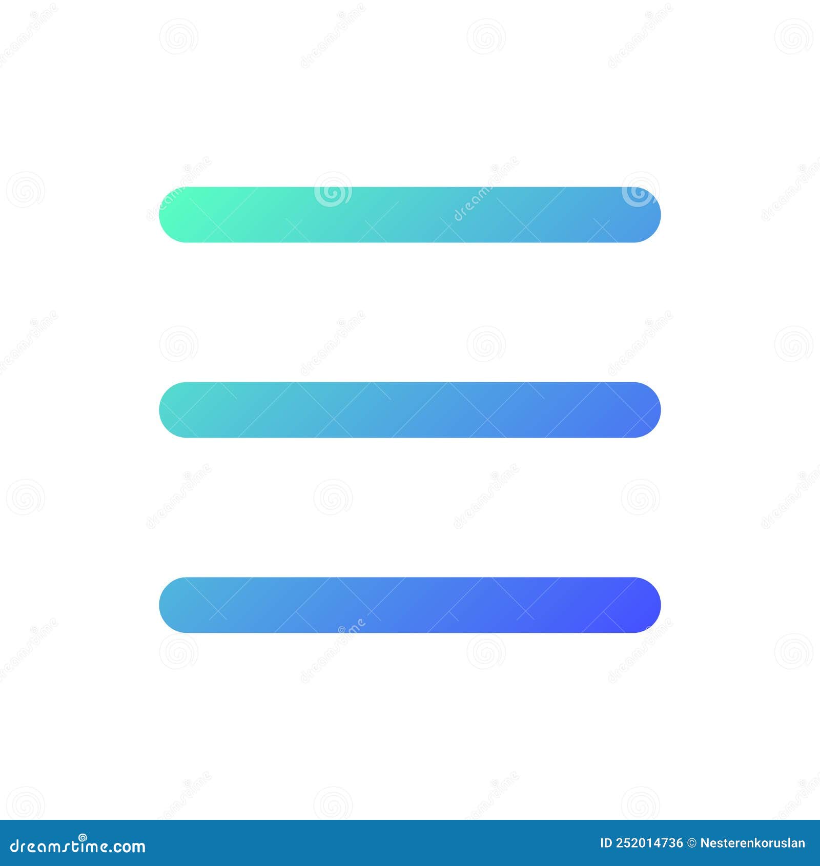 Hamburger Like Menu Pixel Perfect Gradient Linear Ui Icon Stock Illustration - Illustration of ...