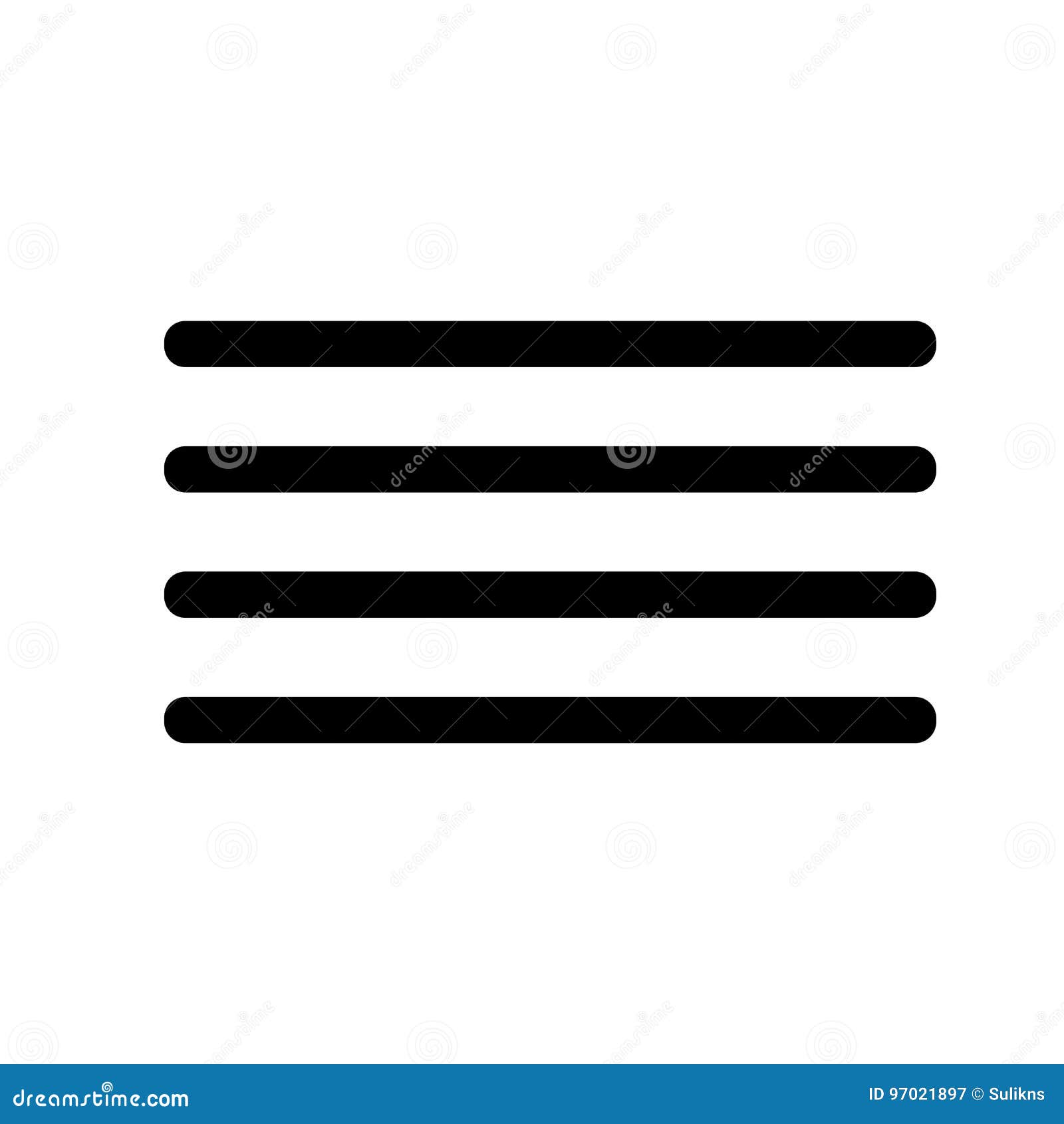 Hamburger, Lines, Menu Icon Stock Illustration - Illustration of ...