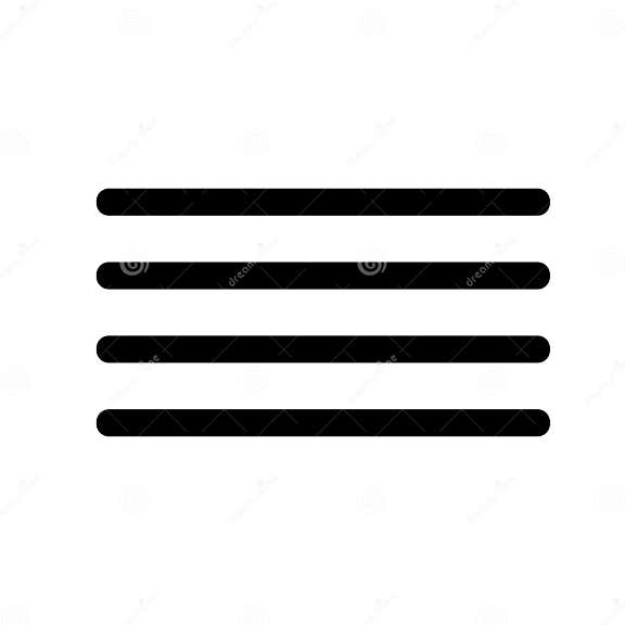 Hamburger, Lines, Menu Icon Stock Illustration - Illustration of ...
