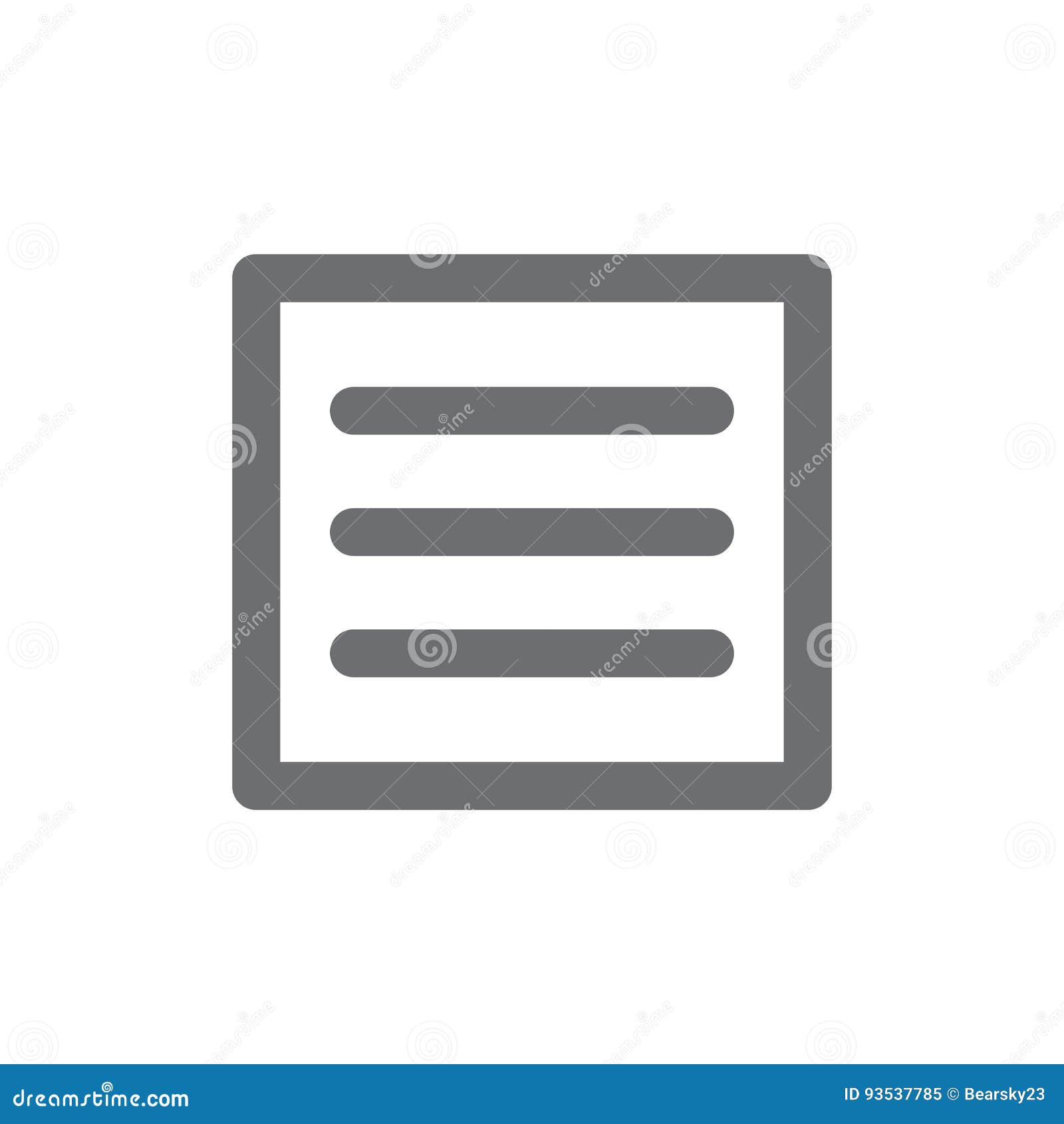 Hamburger Manu - UI and UX Icons for Mobile or Web Applications Stock ...