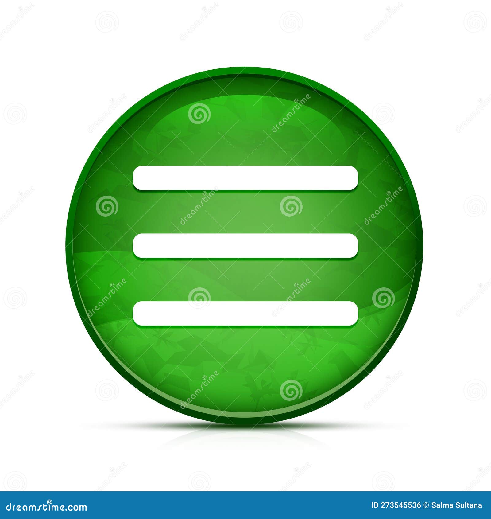 Hamburger Menu Bar Help Icon on Classy Splash Green Round Button ...