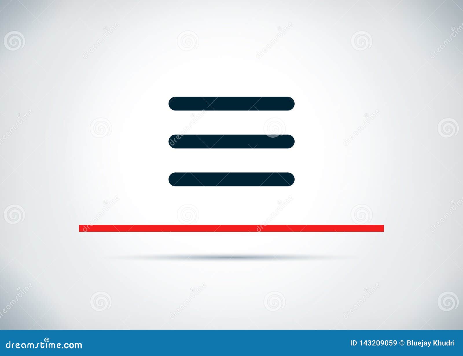 Hamburger Menu Bar Icon Abstract Flat Background Design Illustration ...