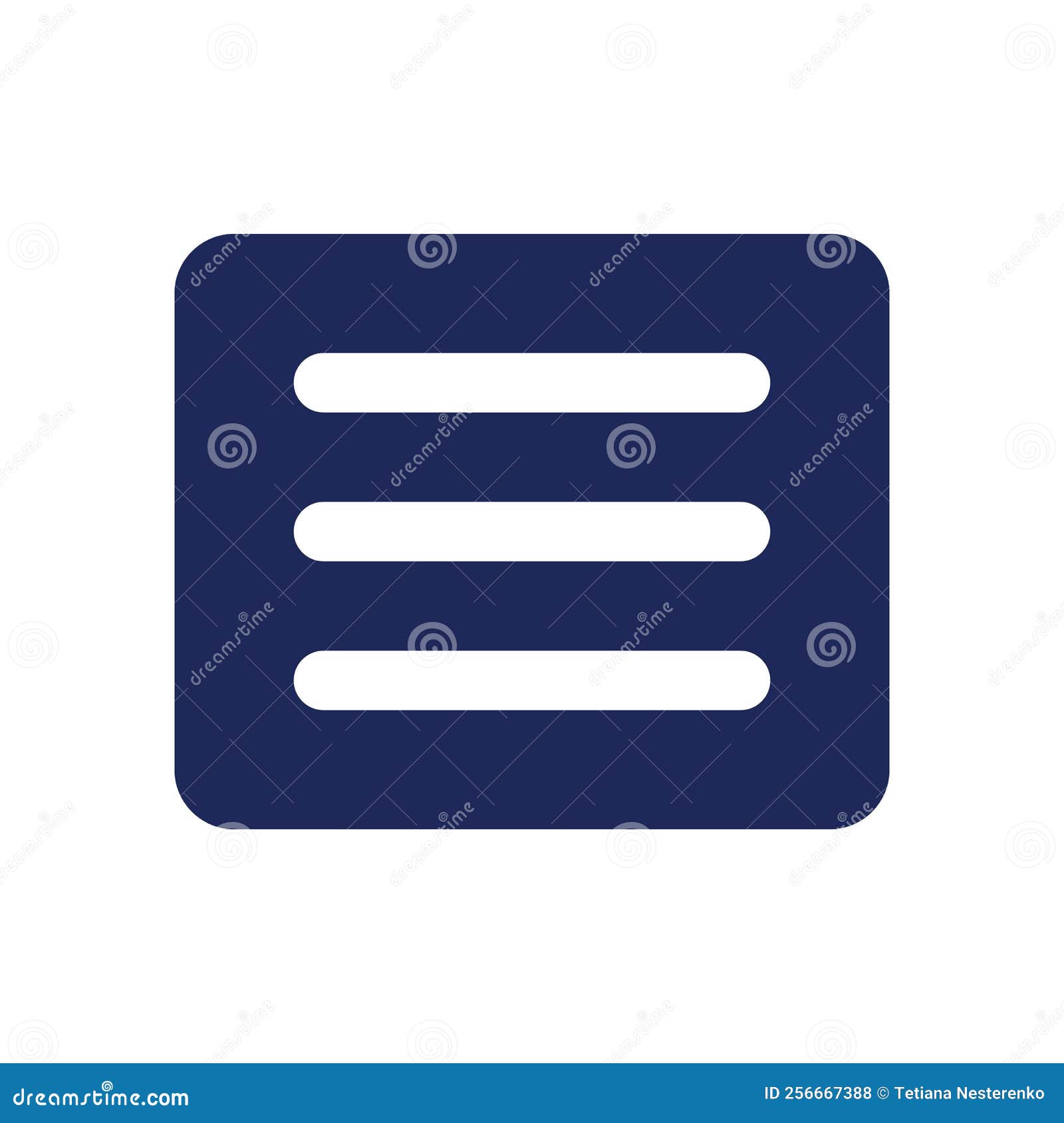 Hamburger Menu Black Glyph Ui Icon Stock Vector - Illustration of logo, navigation: 256667388