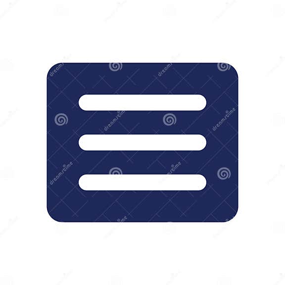 Hamburger Menu Black Glyph Ui Icon Stock Vector - Illustration of logo ...