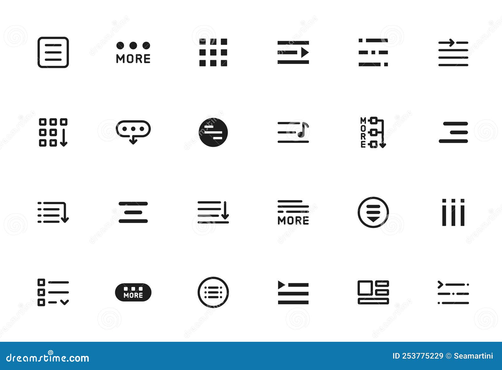 Hamburger Menu Icons, Web or Mobile App Navigation Stock Vector ...