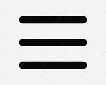 Hamburger Menu Line Three Lines 3 Web Navigation App UX UI UXUI More List Application User Site ...