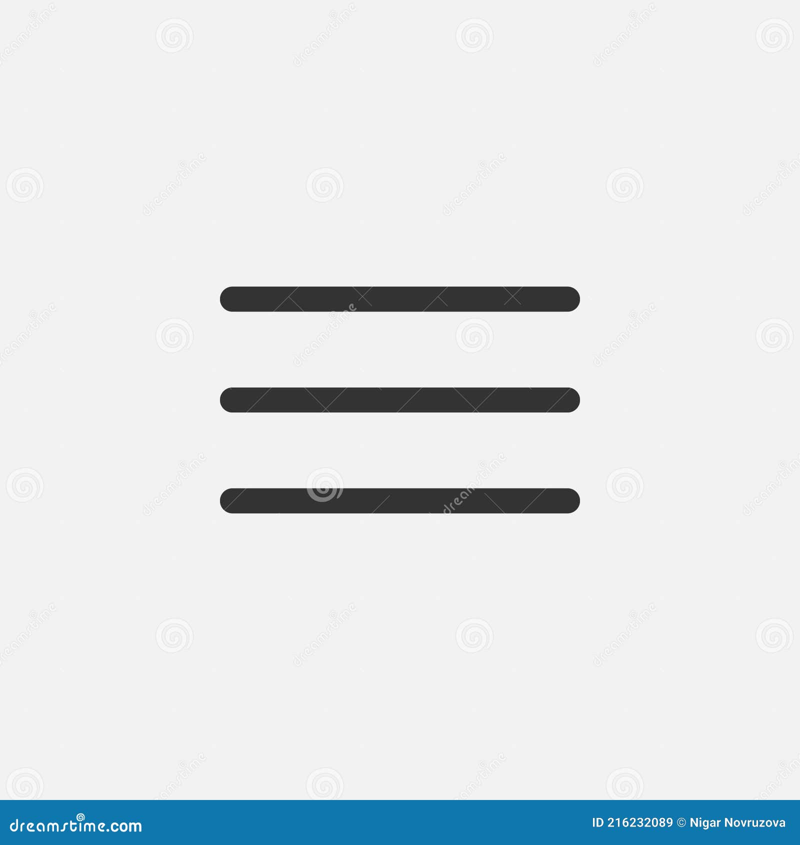 Hamburger Menu Line Vector Icon Stock Vector - Illustration of icon ...