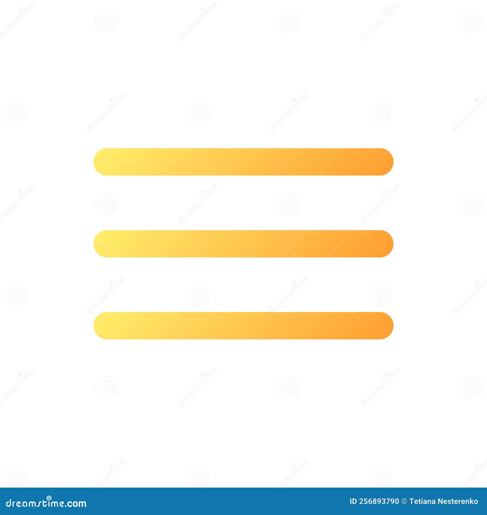Hamburger Menu Pixel Perfect Flat Gradient Color Ui Icon Stock Illustration - Illustration of ...