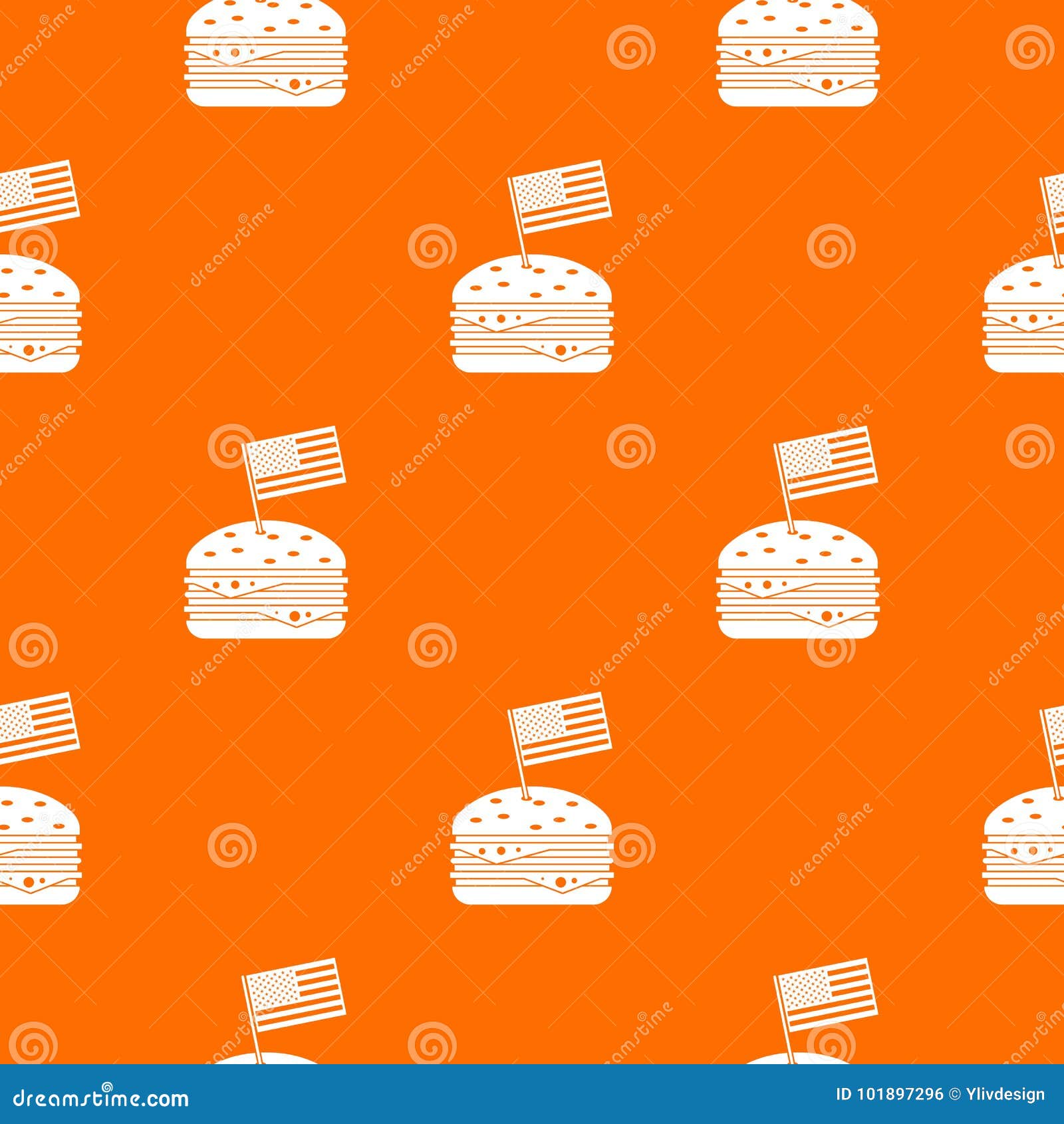 Hamburger pattern seamless stock vector. Illustration of repeat - 101897296
