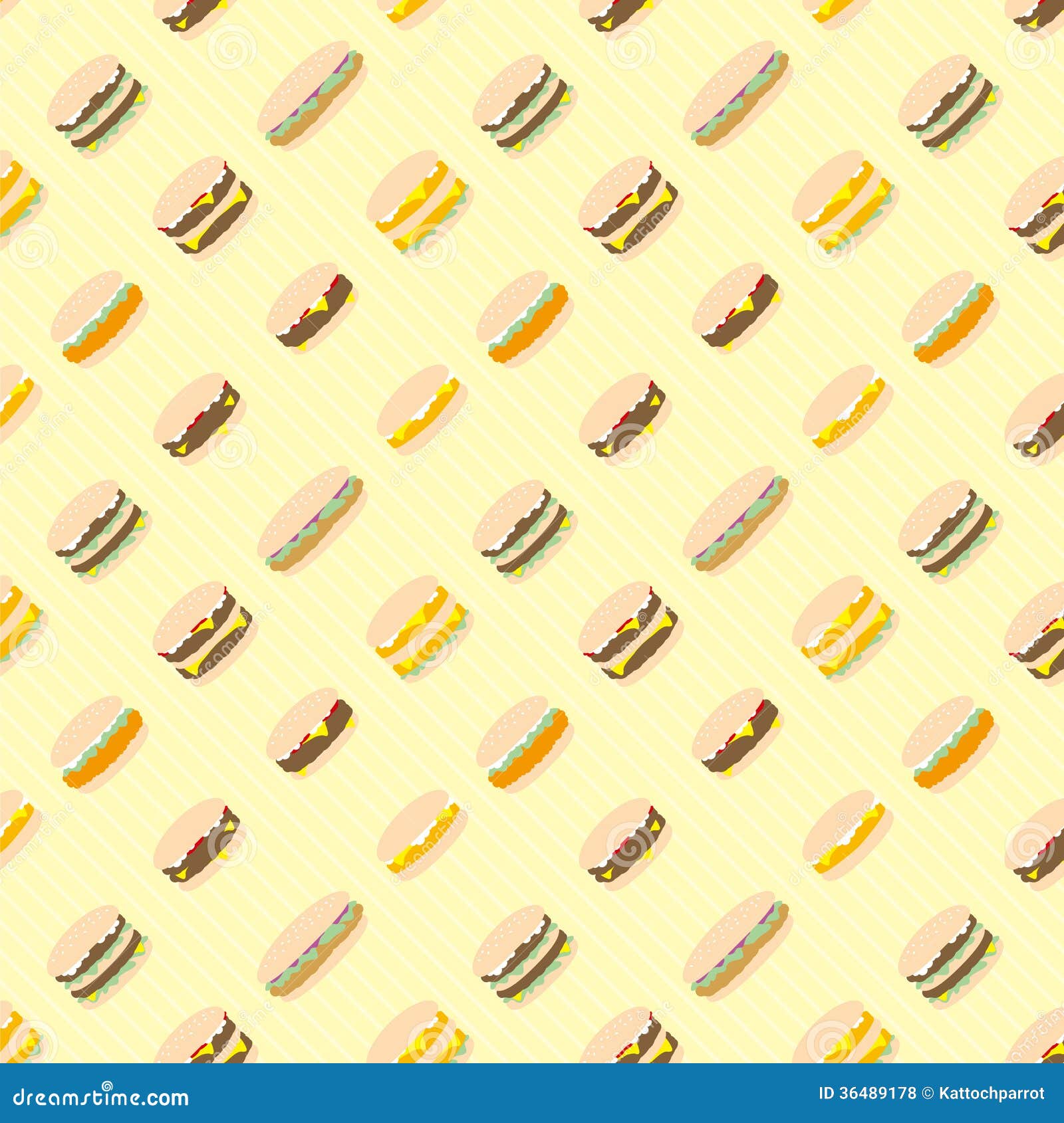 Hamburger pattern stock vector. Illustration of background - 36489178