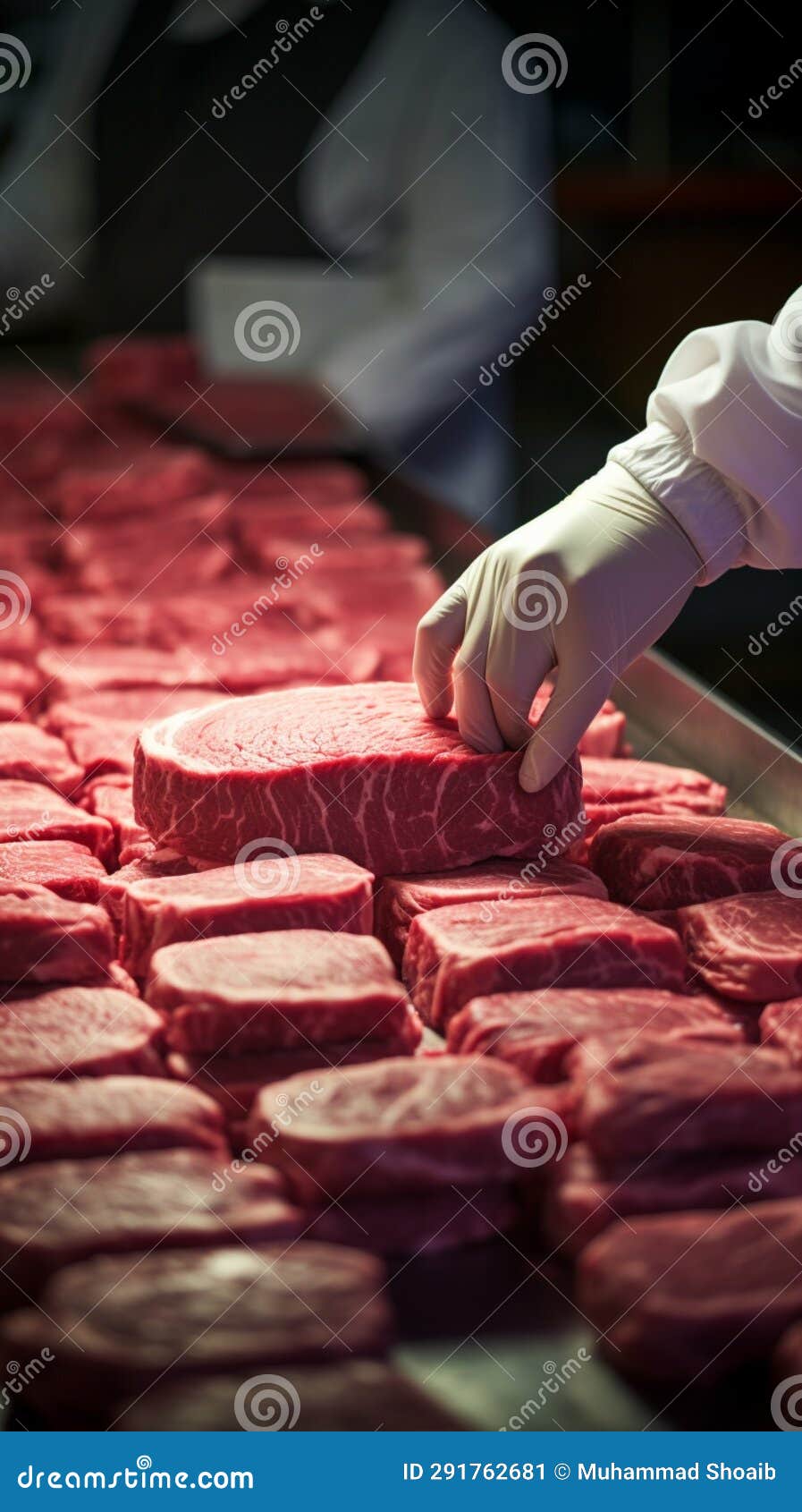 Hamburger Patties Take Shape Under the Skilled Hands of Dedicated ...