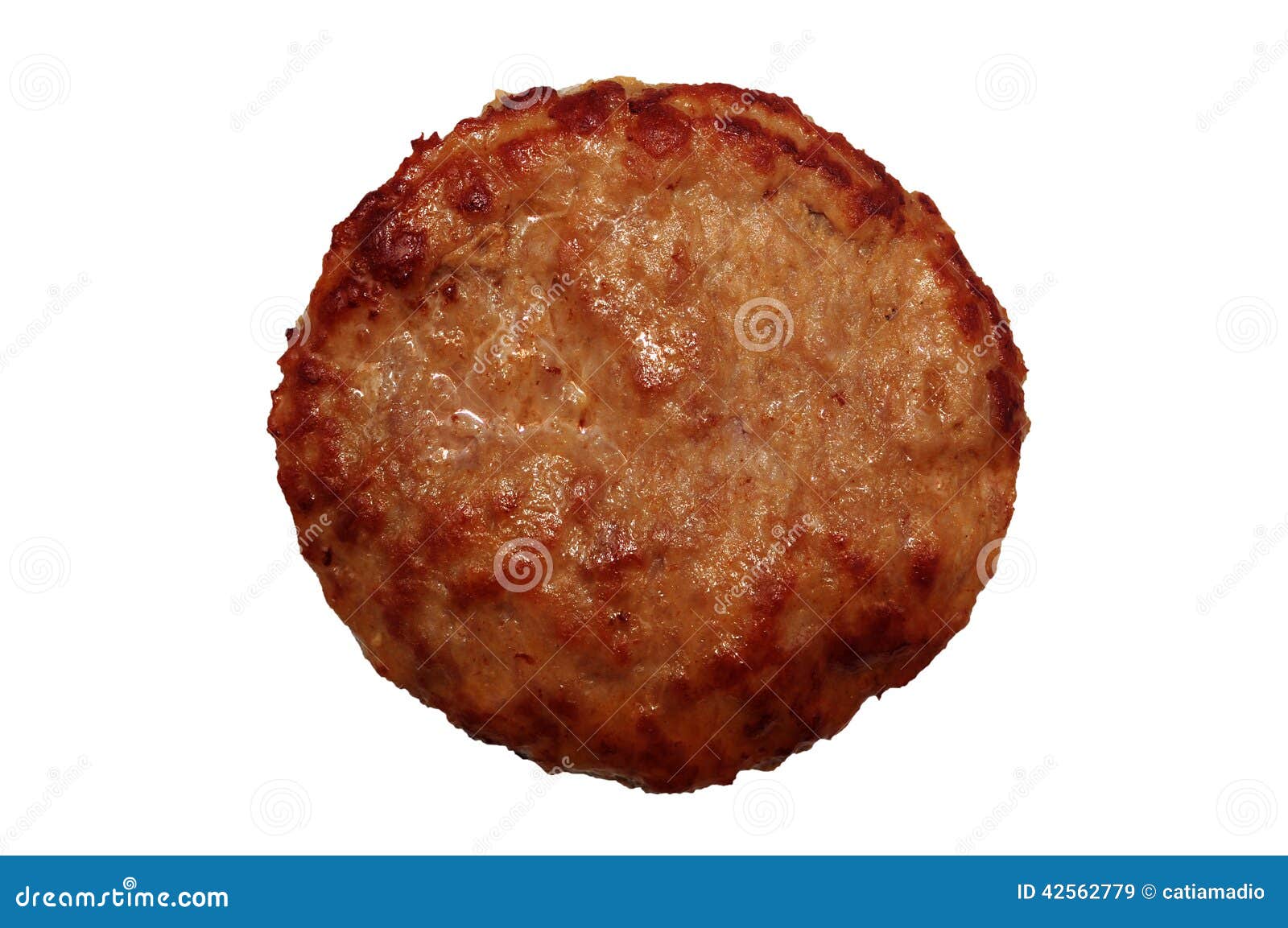 Hamburger patty isolated stock image. Image of cooked - 42562779